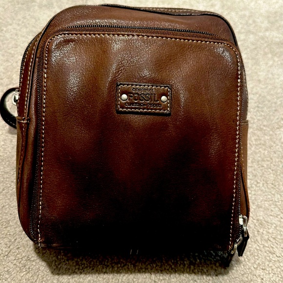 Fossil | Bags | Fossil Mini Brown Leather Backpack | Poshmark